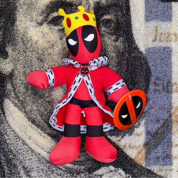 Marvel | Toys | Deadpool The Royal King With Crown Marvel Plush 9 New ...